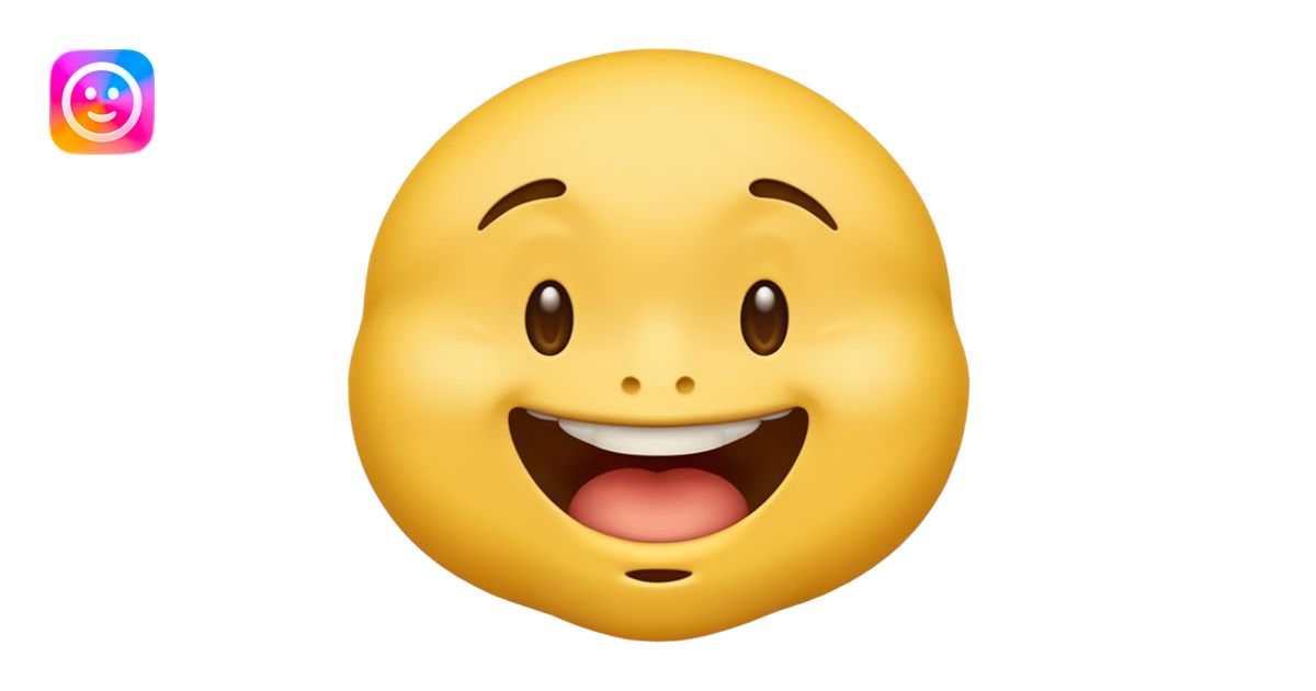 Classic yellow emoji biting bottom lip emoji | AI Emoji Generator
