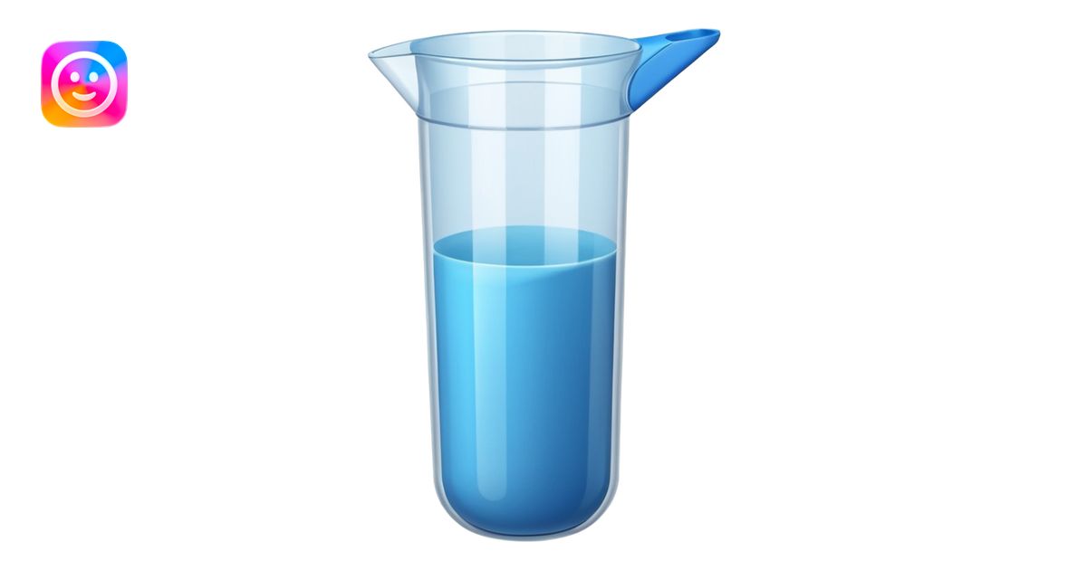 plastic transparent protein scoop emoji | AI Emoji Generator