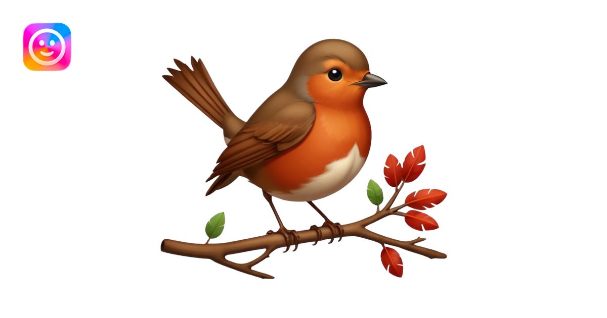 Robin bird emoji | AI Emoji Generator