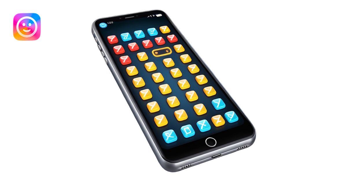 a phone showing the game weaver being played on it emoji | AI Emoji ...