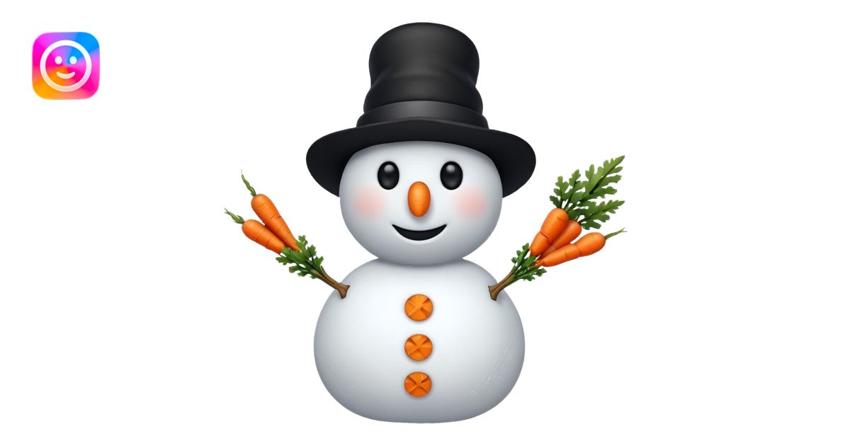 Cross eye snowman emoji | AI Emoji Generator