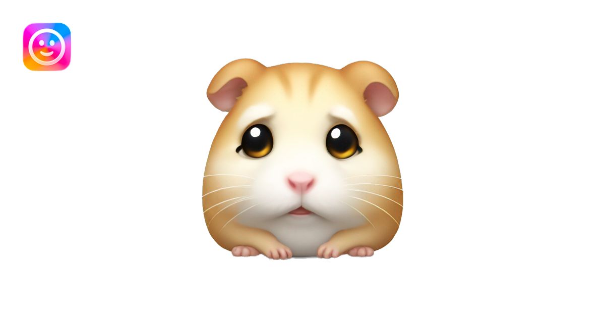 sad hamster emoji | AI Emoji Generator