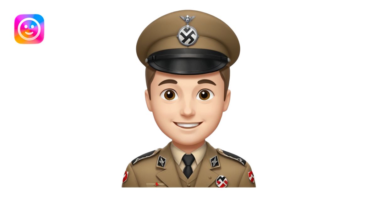 Create a hitler emoji with charlie kirk face emoji | AI Emoji Generator