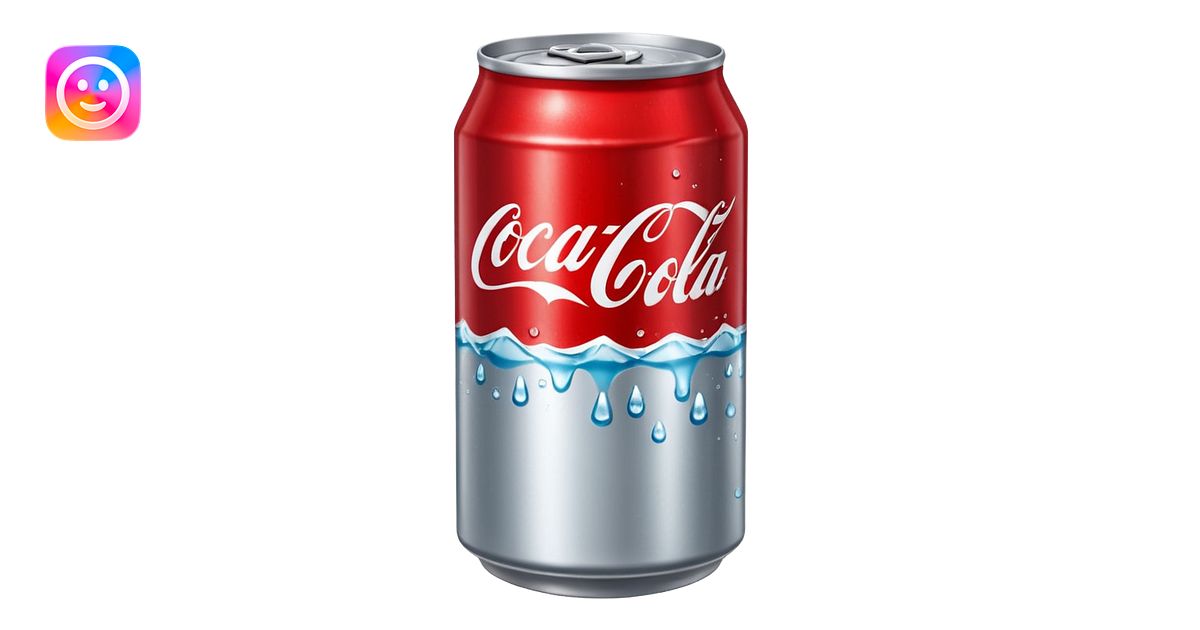 Coca cola in lattina emoji | AI Emoji Generator
