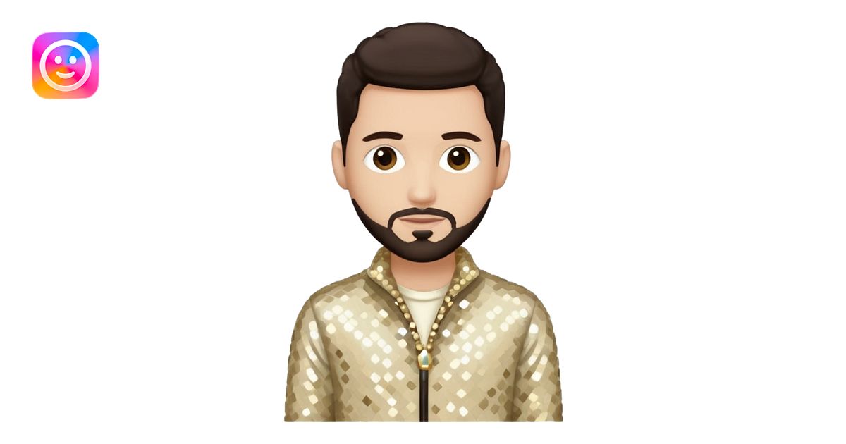 Jon B, White R&B Singer with light skin, dark brown hair, cream sequin ...