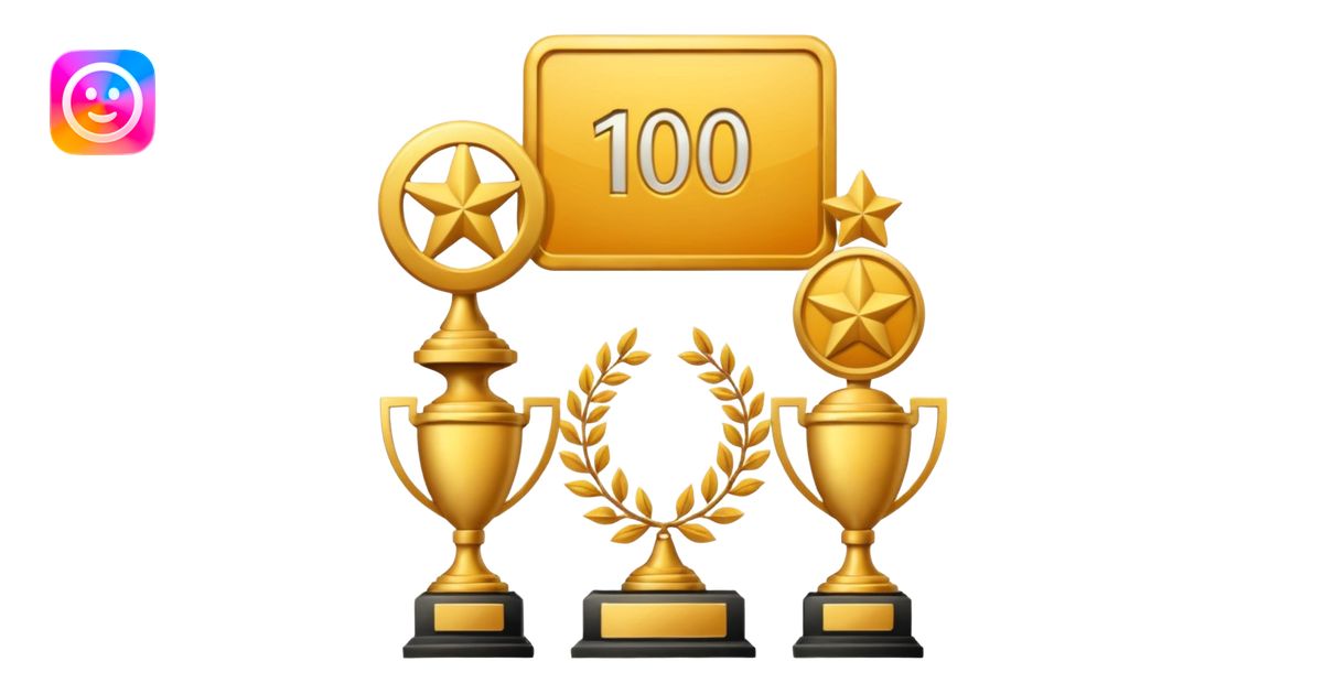 art png featuring achievements, films, and 100 views, in a style ...