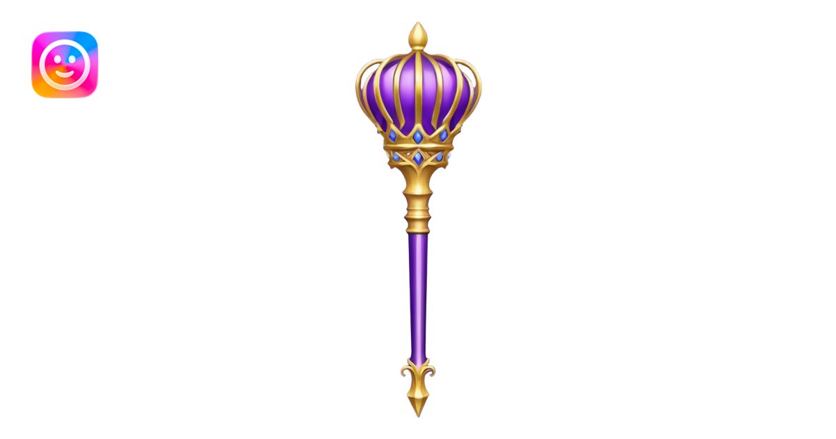 purple scepter emoji | AI Emoji Generator