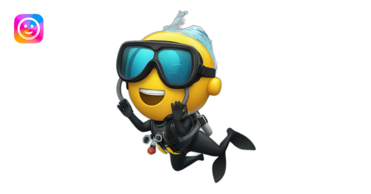 scuba diving emoji | AI Emoji Generator
