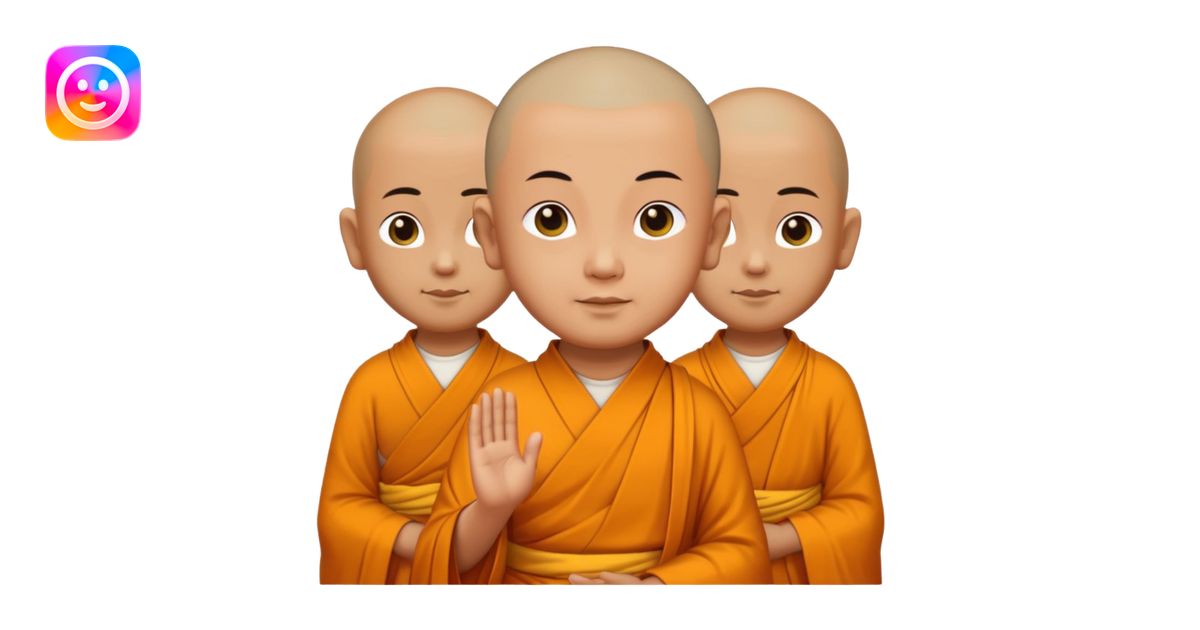 Buddha monks emoji | AI Emoji Generator