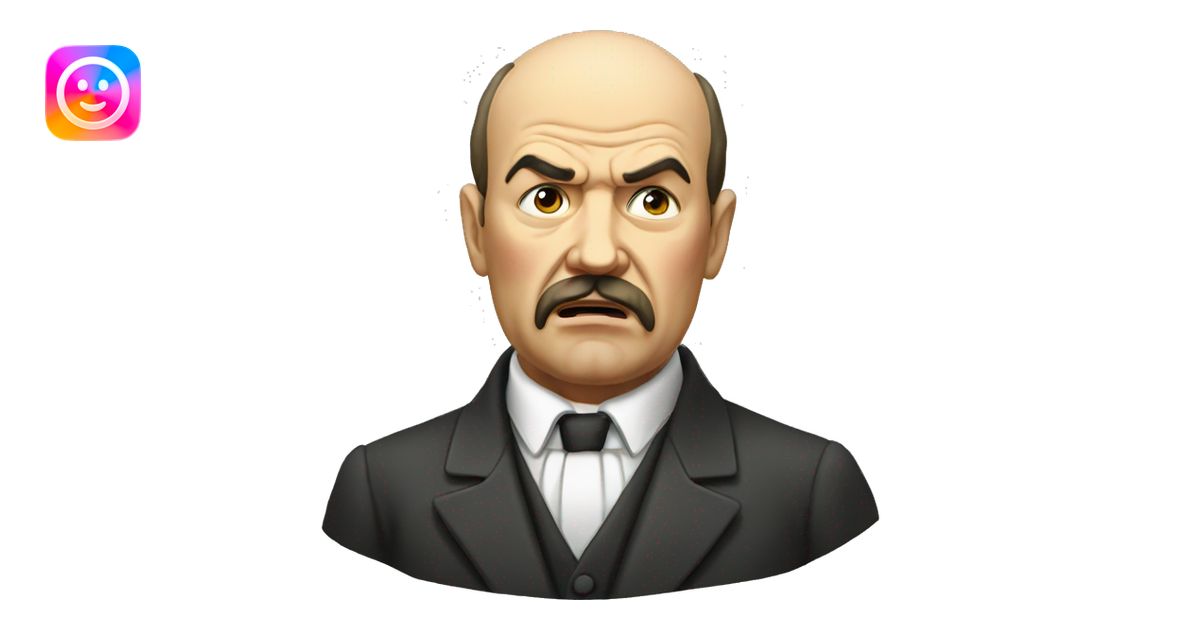 Lenin in shock emoji | AI Emoji Generator