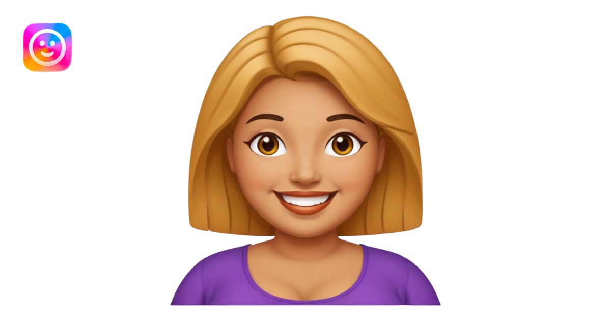 A plus sized woman emoji | AI Emoji Generator