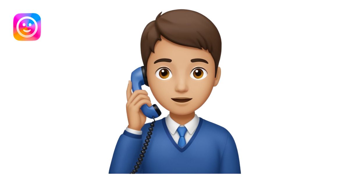 student calling on the phone emoji | AI Emoji Generator