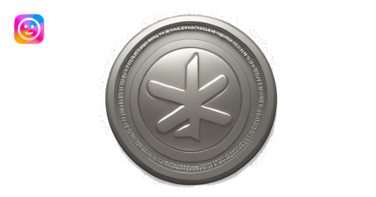 special coin design with pulse symbol emoji | AI Emoji Generator