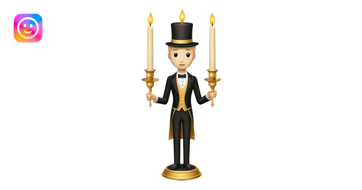 Character in Beauty and the Beast: Candlestick Butler Lumia emoji | AI ...