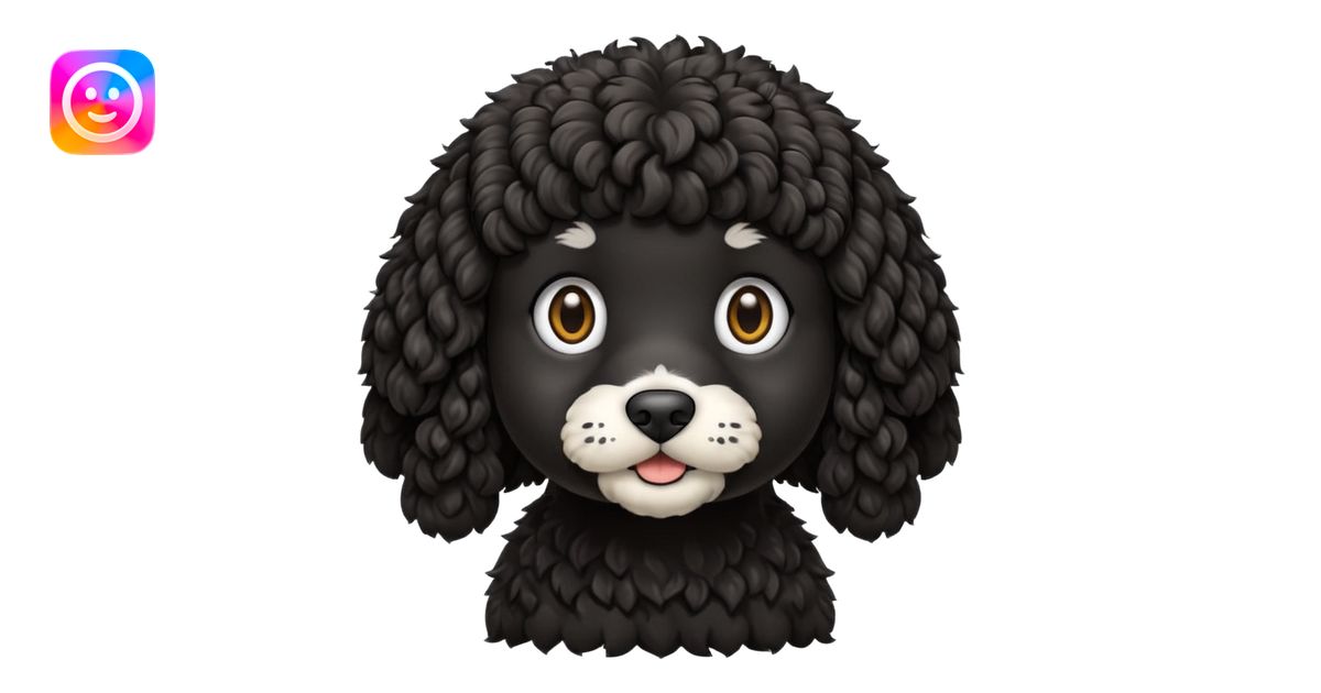 black cockapoo emoji | AI Emoji Generator