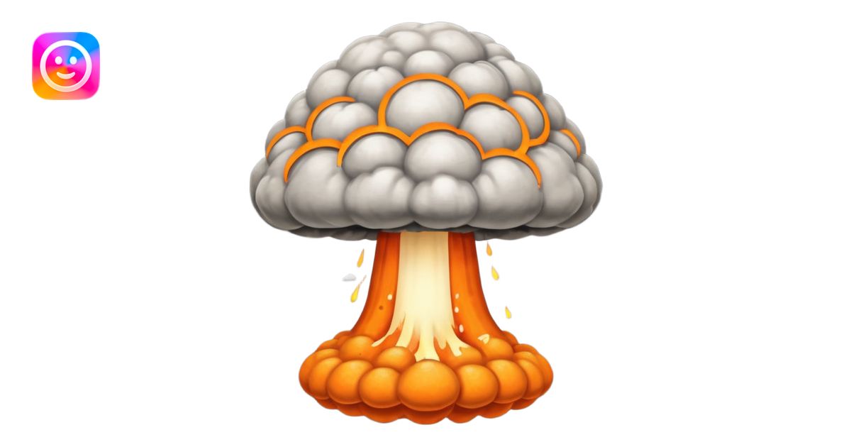 Atomic bomb explosion emoji | AI Emoji Generator