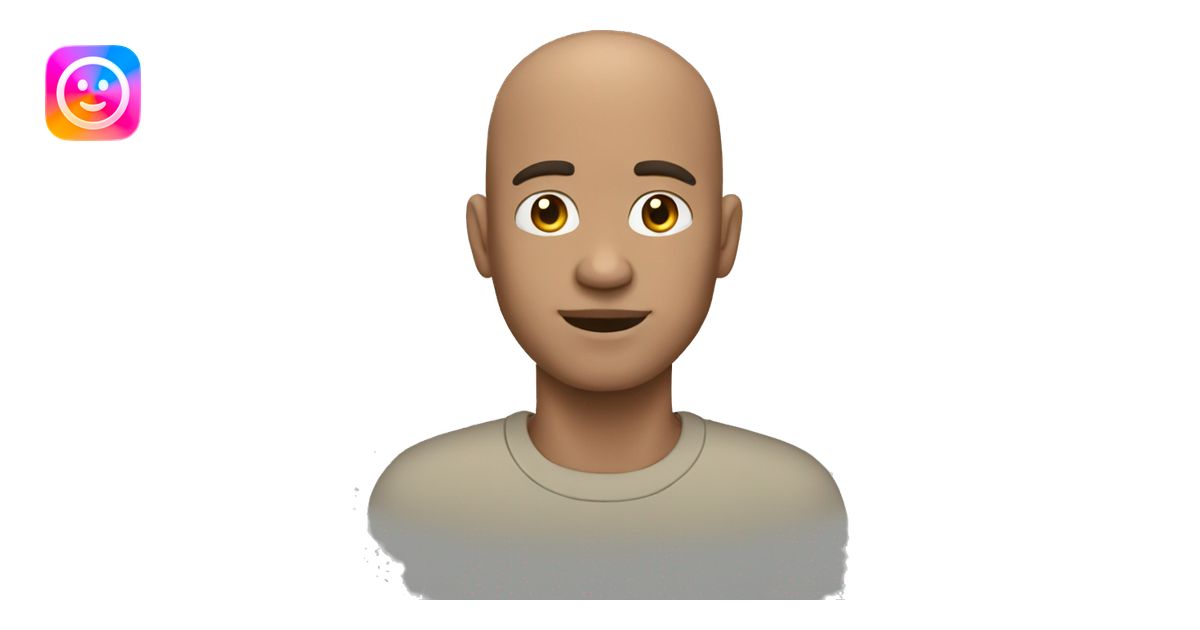 bald pale brown dad emoji | AI Emoji Generator
