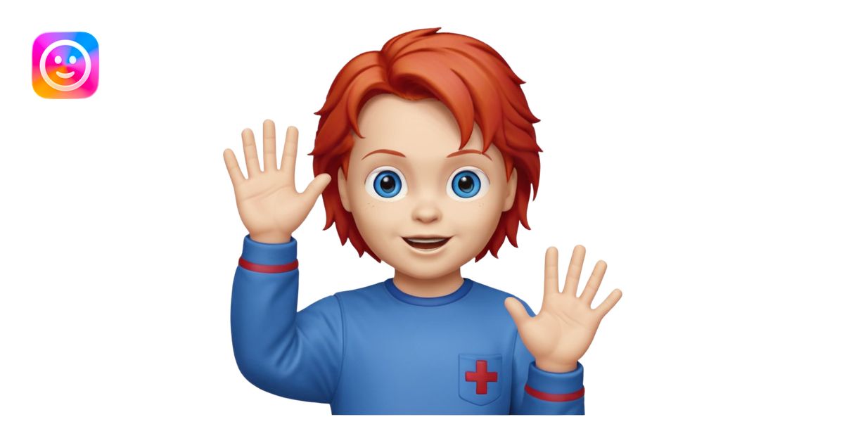 Can you create an emote for me referencing the Chucky character, with a ...