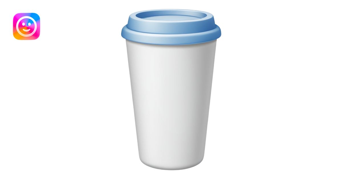 styrofoam cup no lid double cp emoji | AI Emoji Generator