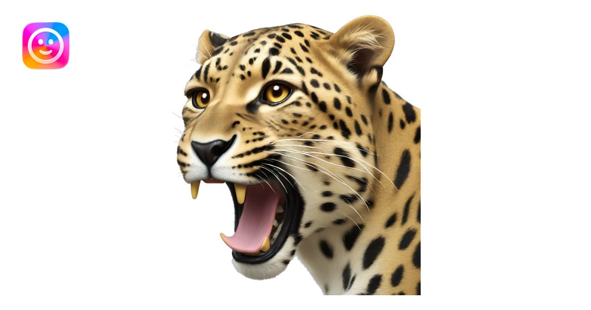 leopard roaring emoji | AI Emoji Generator