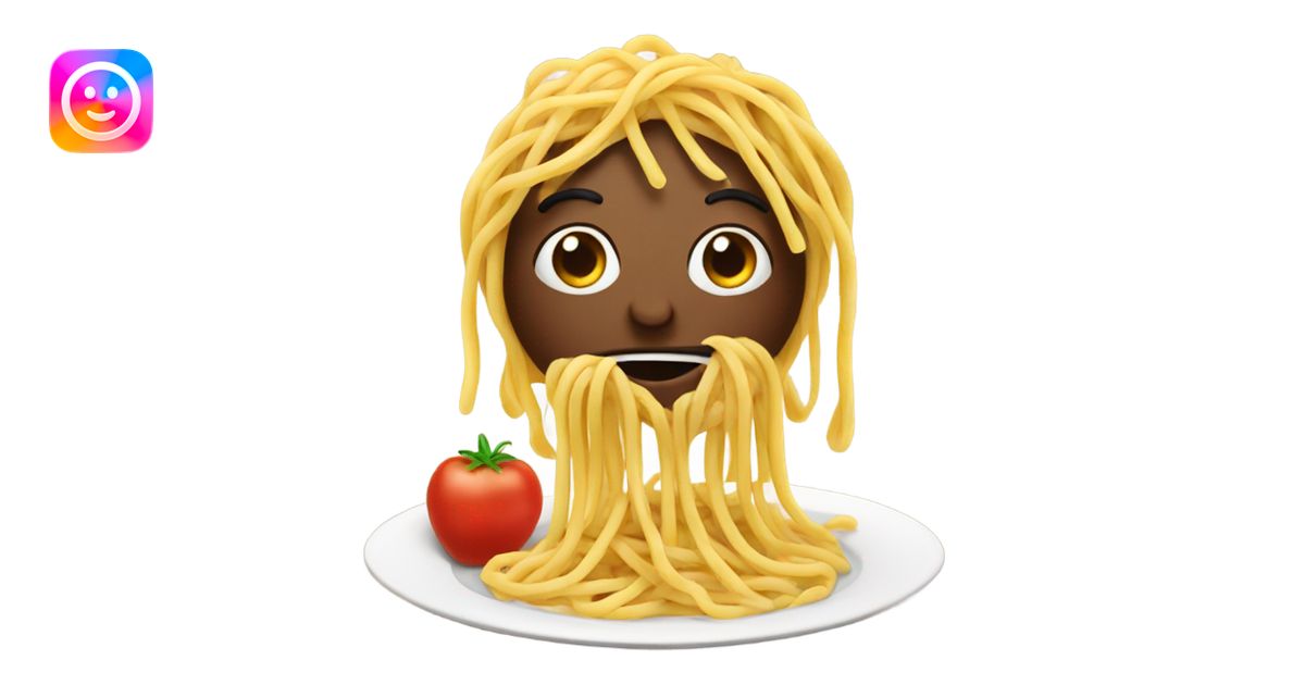 Spaghetti lovers emoji | AI Emoji Generator