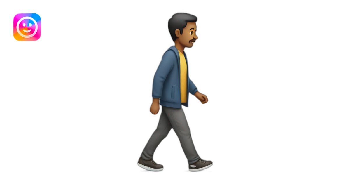 man walking emoji | AI Emoji Generator