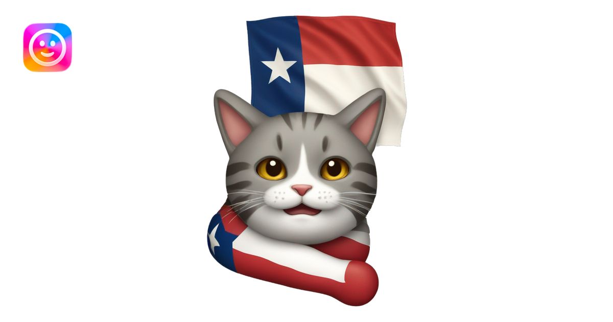 cat hugging texas flag emoji | AI Emoji Generator