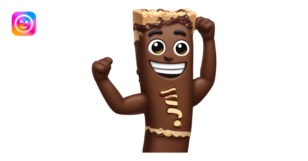 Dancing snickers bar emoji | AI Emoji Generator