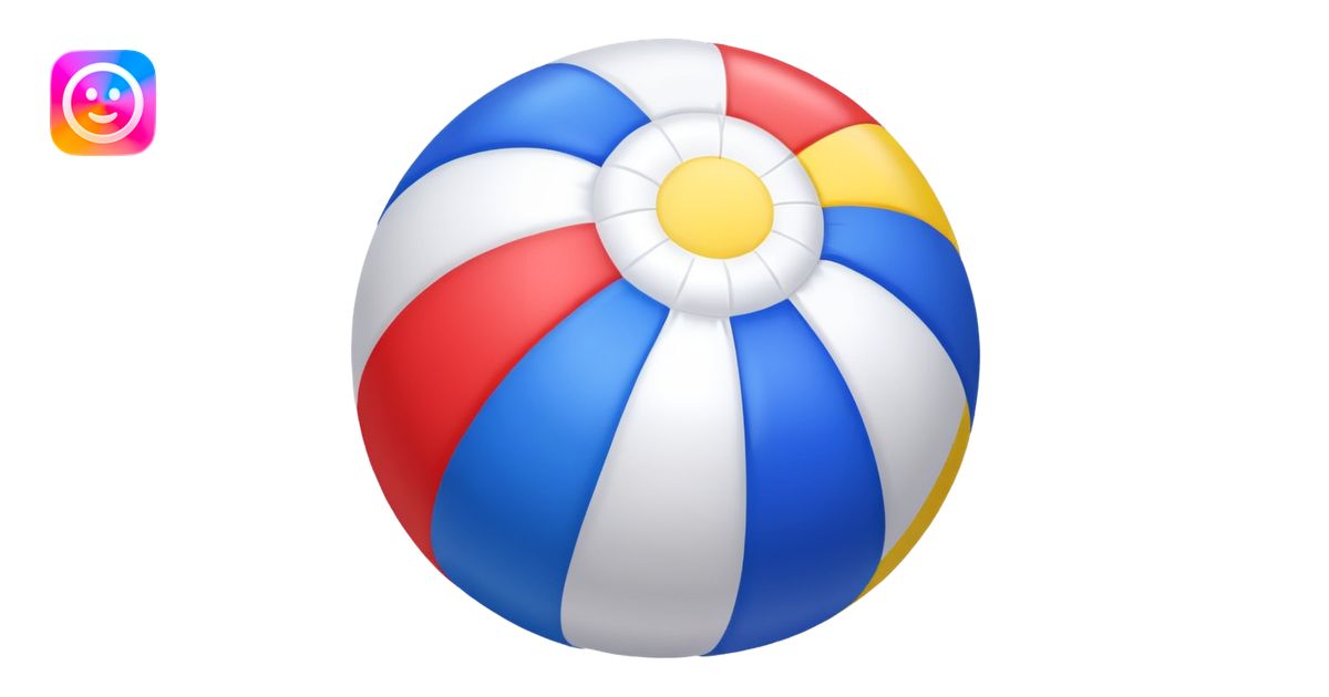 Beach ball emoji | AI Emoji Generator