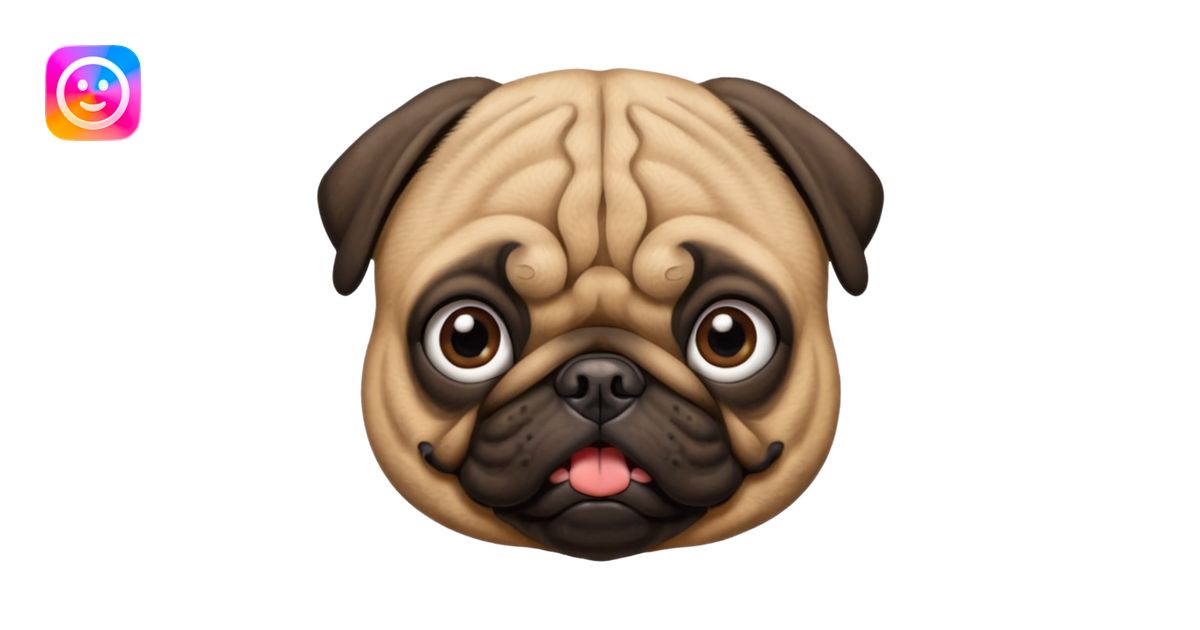 pug emoji | AI Emoji Generator