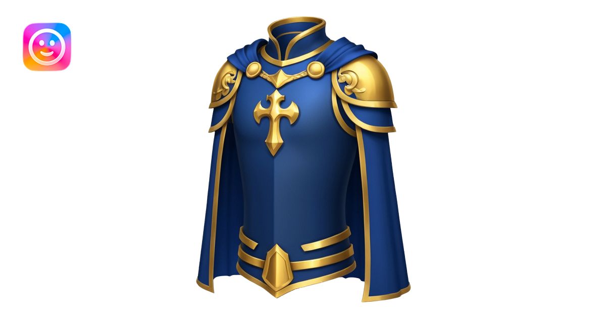 Cape armor Emoji fantasy pixel art style emoji | AI Emoji Generator