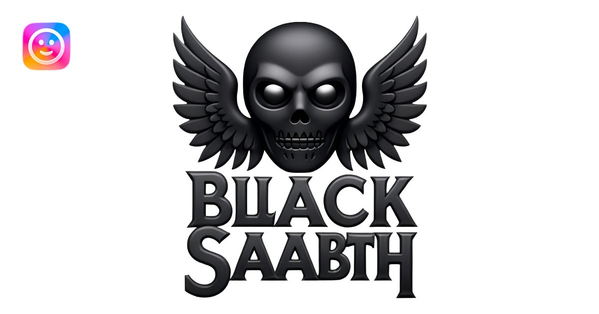 BLACK SABBATH TEXT LOGO emoji | AI Emoji Generator