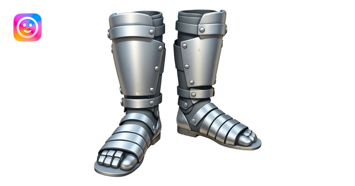 Feet armor Emoji fantasy pixel art style emoji | AI Emoji Generator