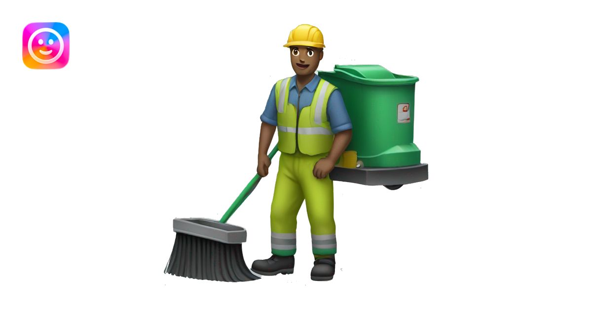 Street sweeper emoji | AI Emoji Generator