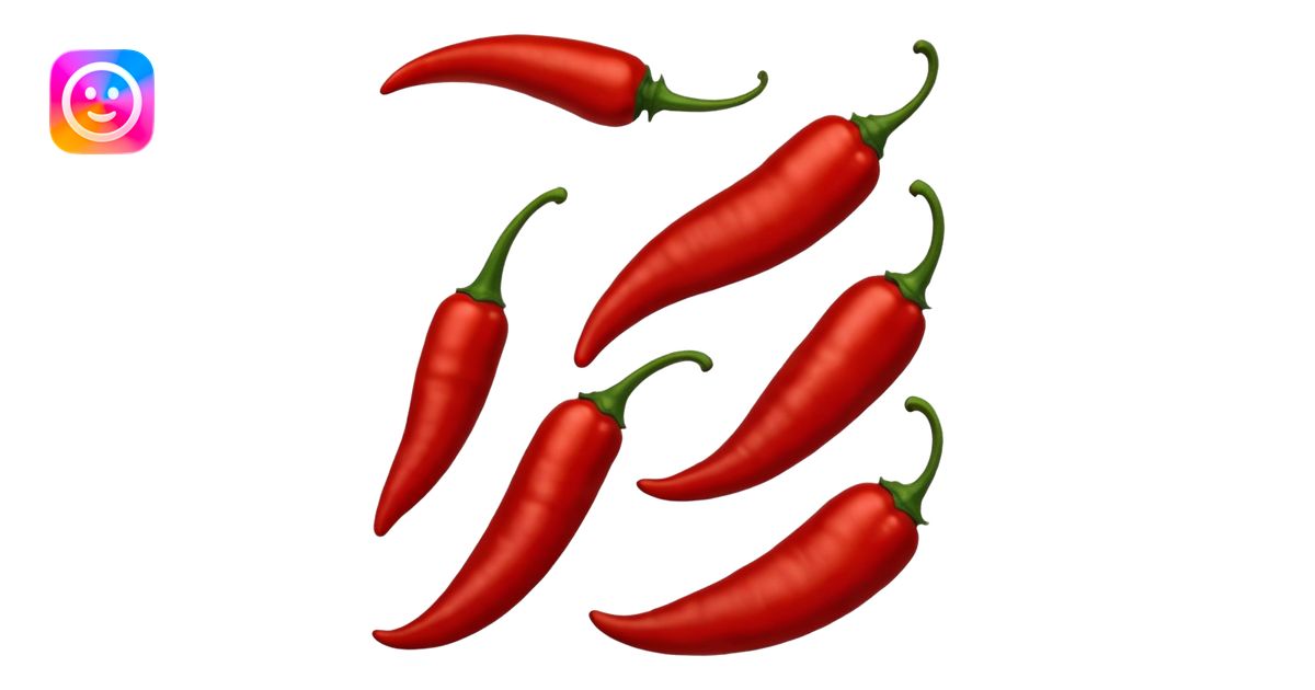 one half chili spice emoji | AI Emoji Generator