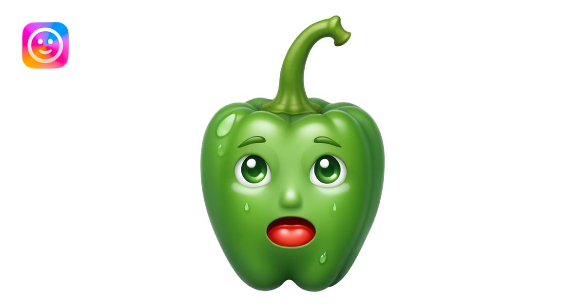 Crying pepper emoji | AI Emoji Generator