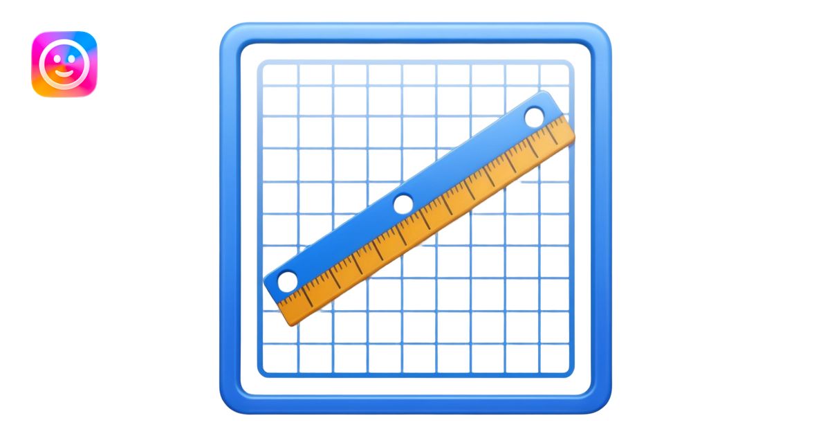 mac os icon crop ruler square emoji | AI Emoji Generator