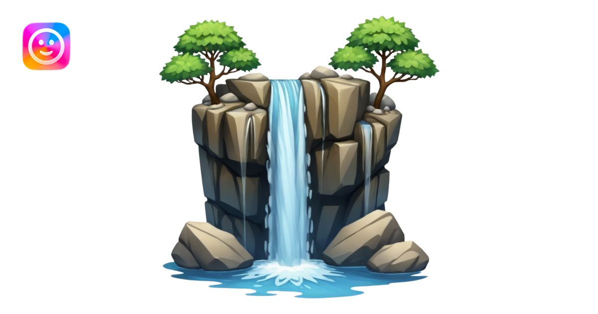 Waterfall emoji | AI Emoji Generator