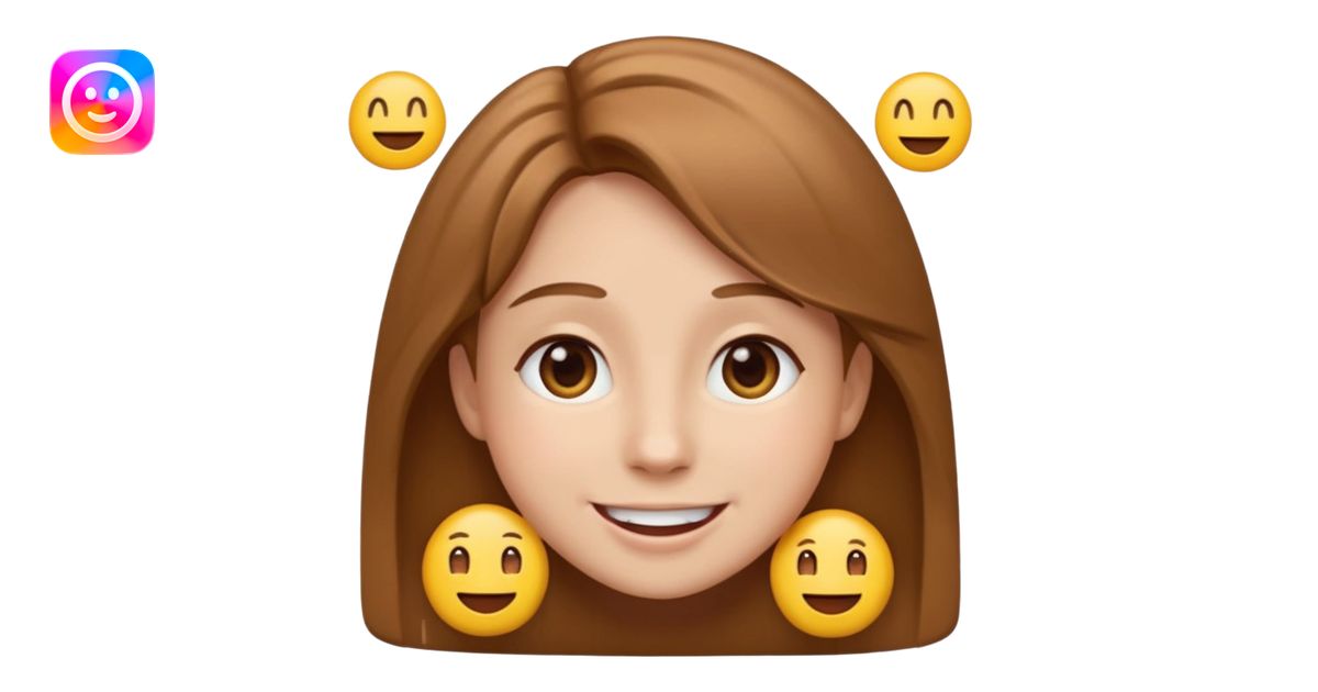 happy emojis, light brown hair emoji | AI Emoji Generator