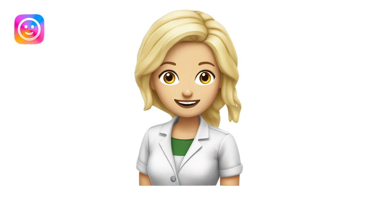 german blonde women working in doner kebap shop, white skin emoji | AI ...