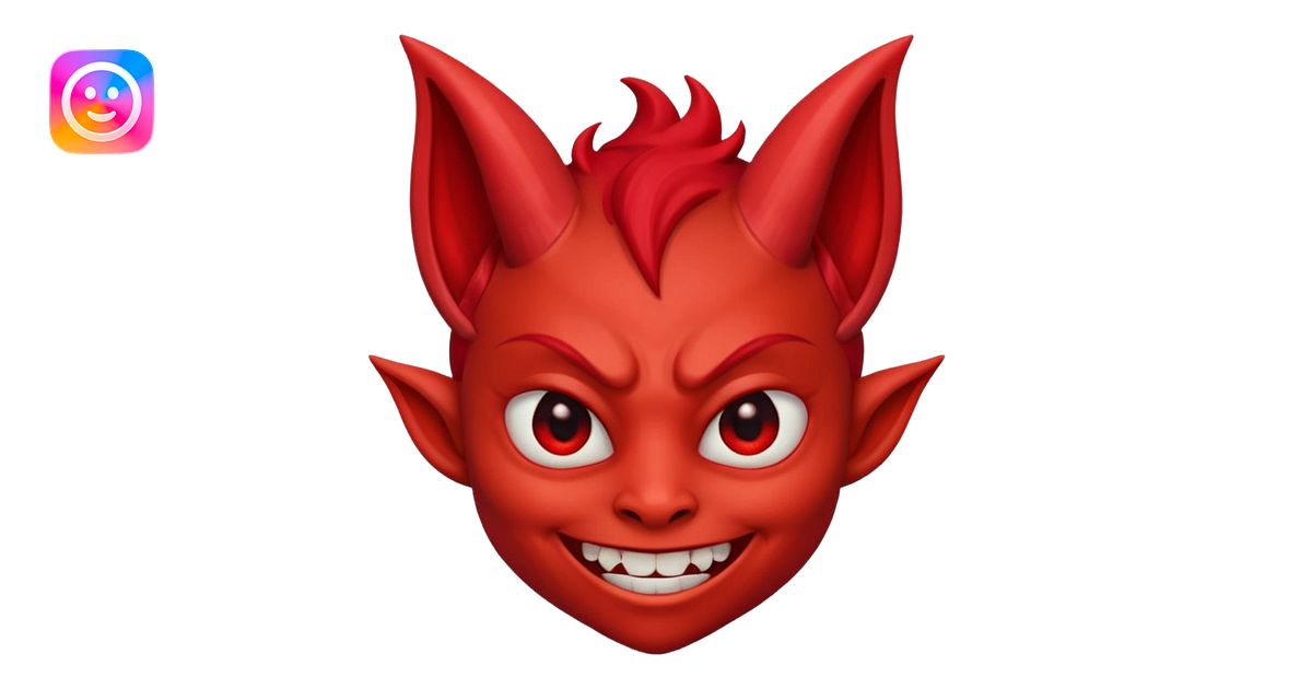 smiling cute littile demon emoji | AI Emoji Generator
