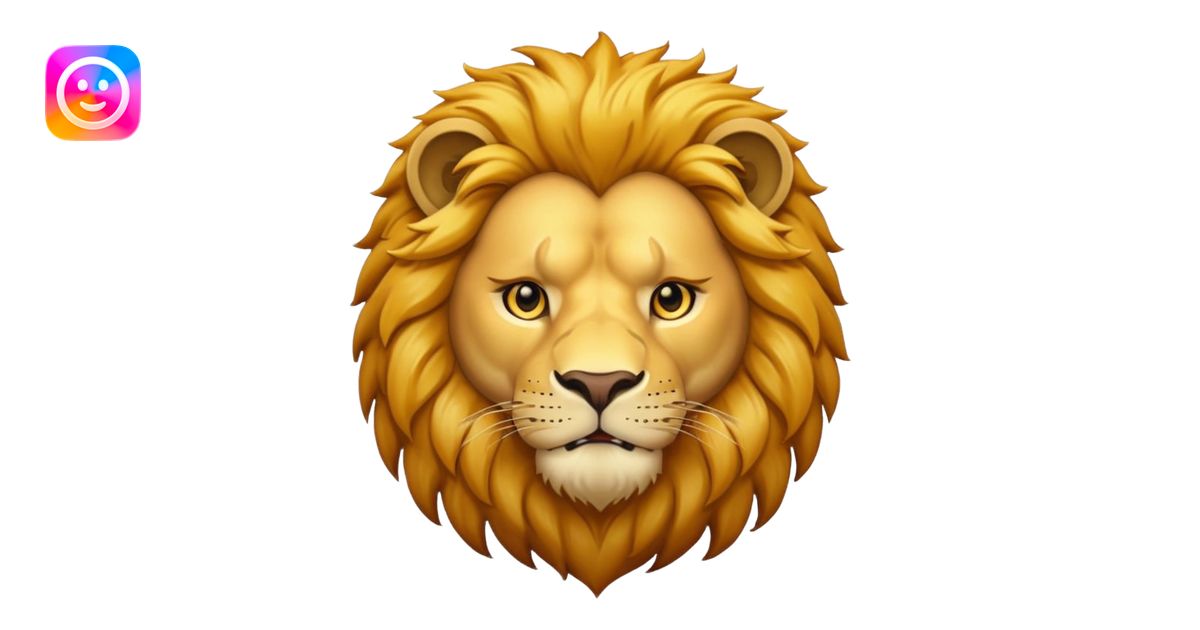 Lion emoji | AI Emoji Generator