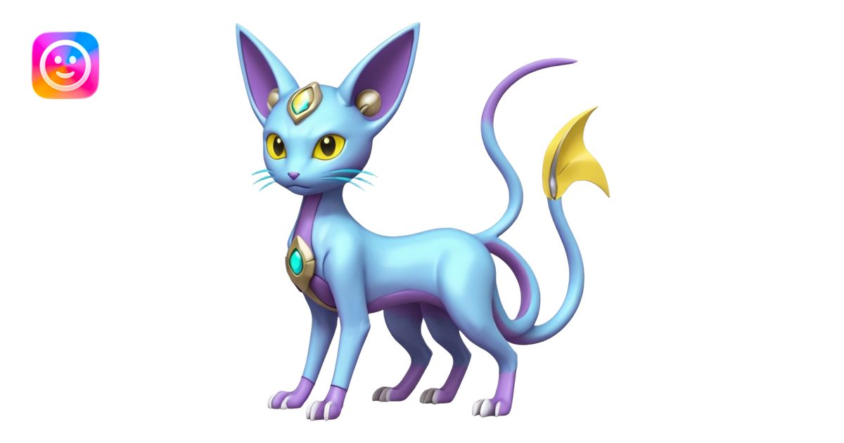 Mechanical Miraidon-Espeon-Mewtwo-Fakémon-hybrid-creature (full body ...