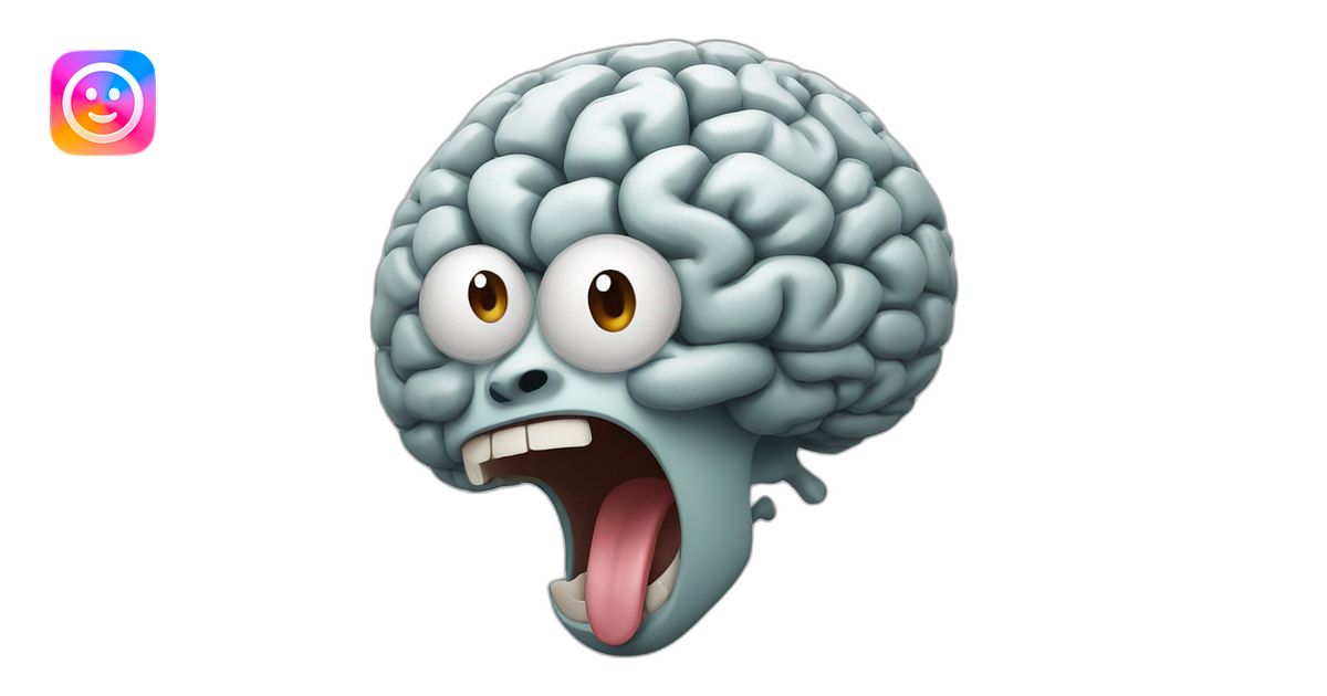 brain screaming emoji | AI Emoji Generator