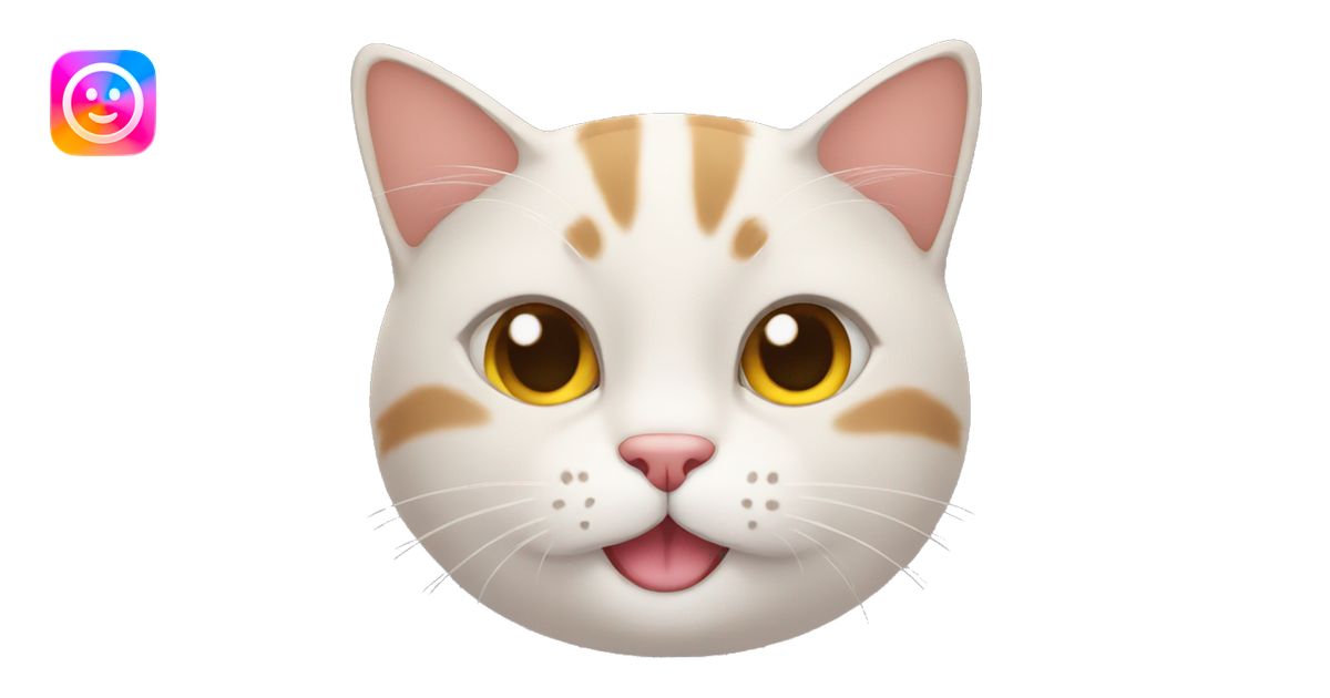 Cat smirking emoji | AI Emoji Generator