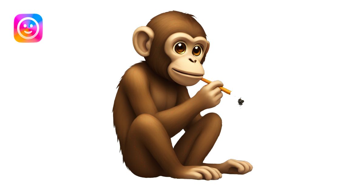 monkey smoke emoji | AI Emoji Generator