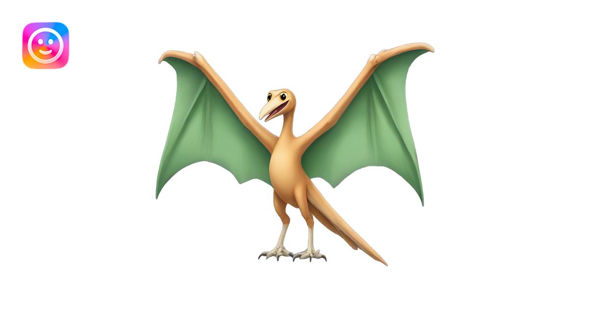 pterodactyl two legs two hands emoji | AI Emoji Generator