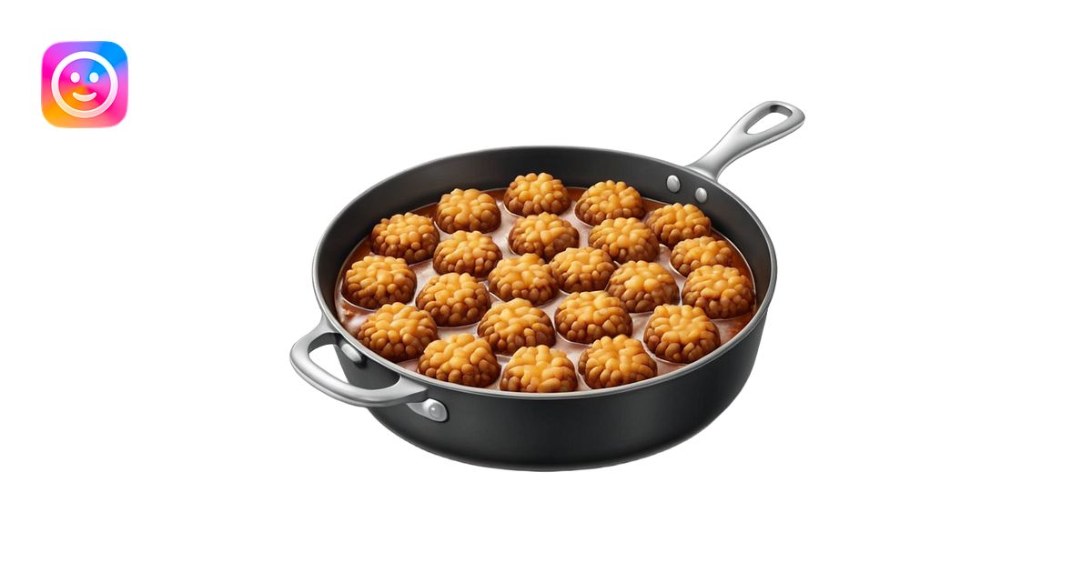 fried minced meat dish object icon, cooked minced meat in a pan ...