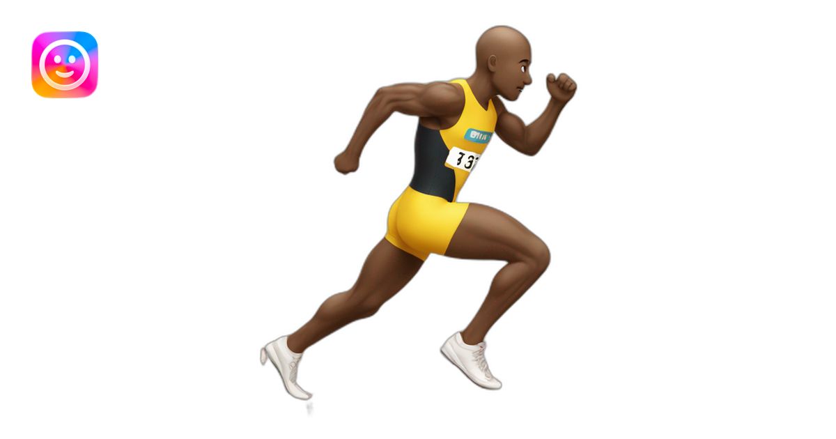 starting position of sprint on track emoji | AI Emoji Generator