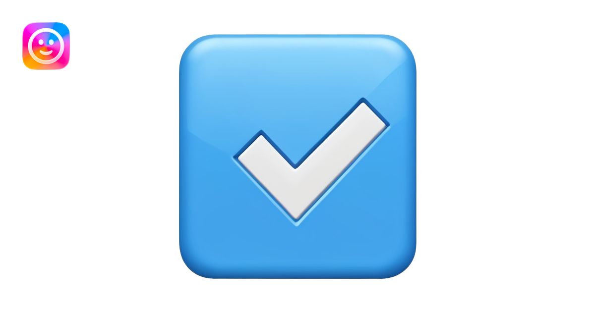 can u make roblox blue square checkmark and square should be tilted ...